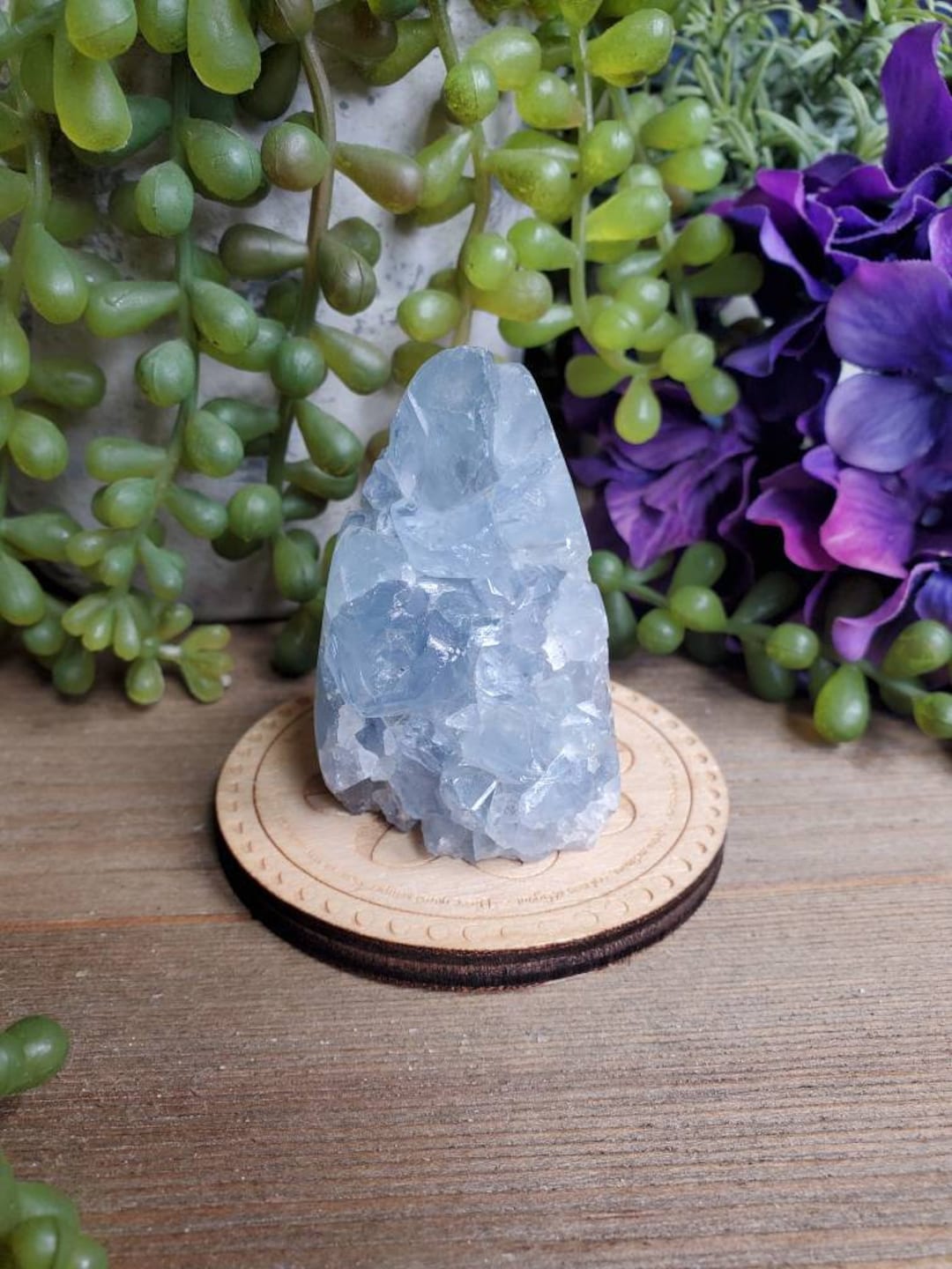 Celestite Geode Freeform, 5.67oz, Celestine, Crystals, Altar Decoration ...