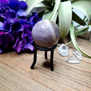 Black Metal Sphere Stand, Crystal Tripod Stand, Crystal Display, Iron ...
