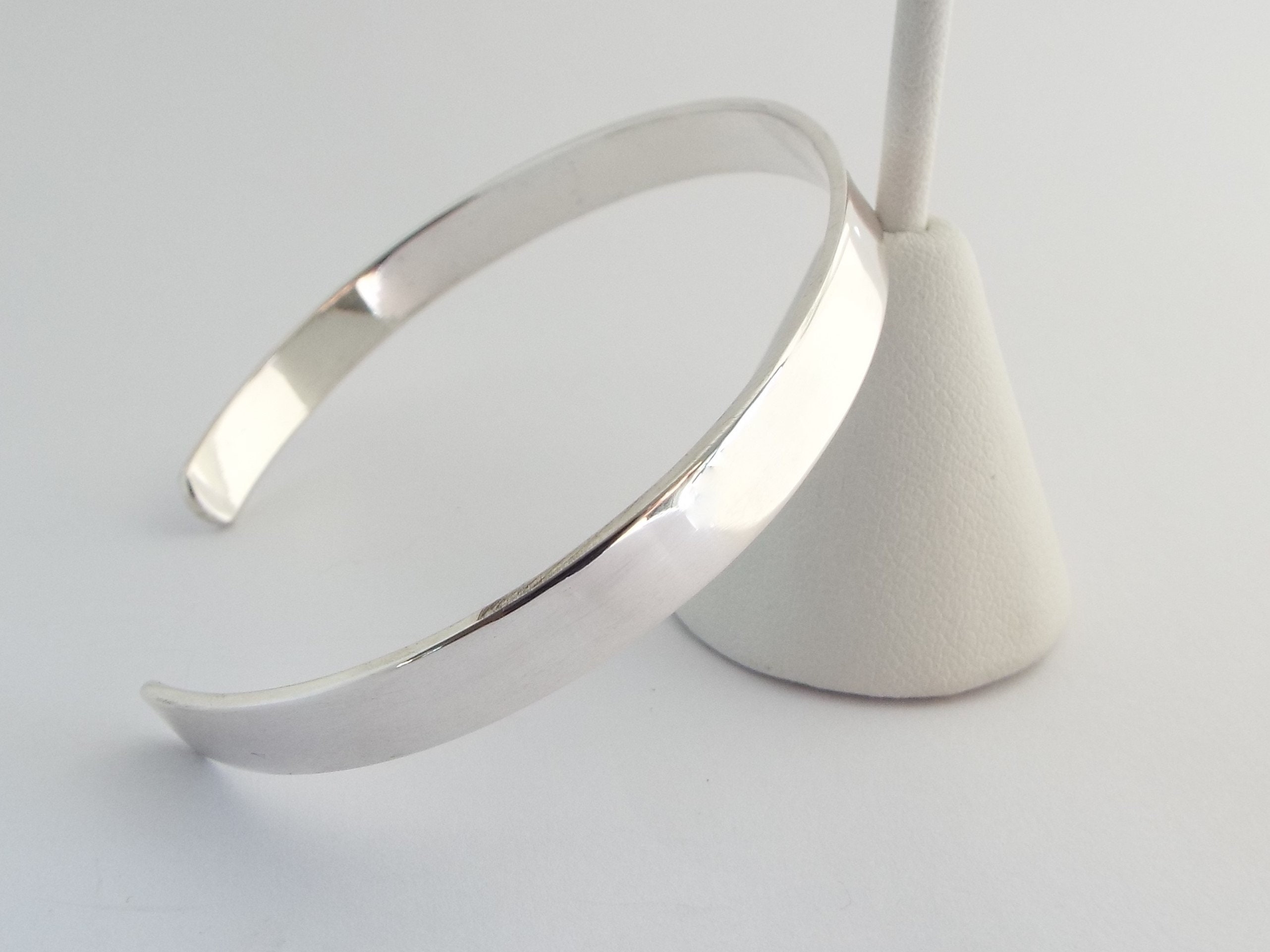 Silver Cuff Bracelet, Slim, Sterling Silver, Personalized, Gifts for ...