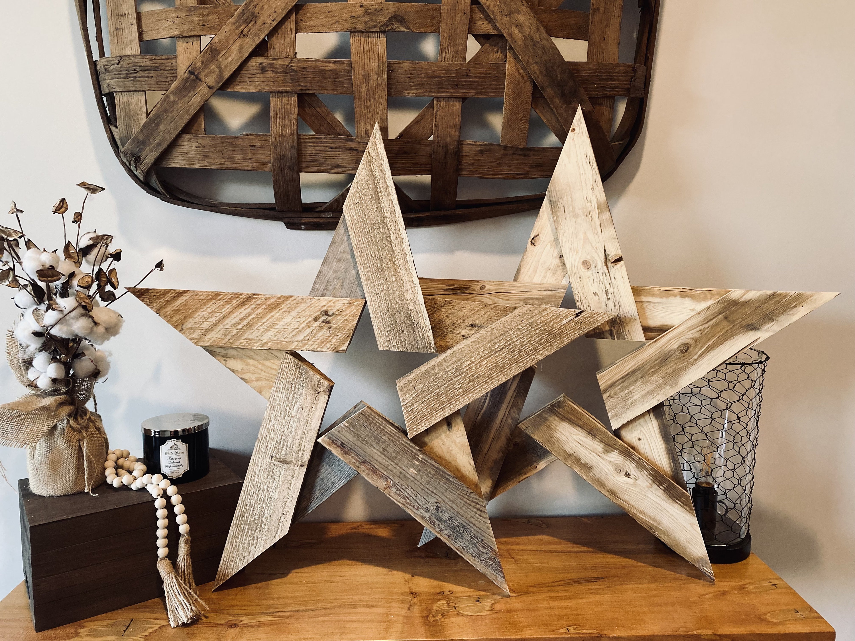 Rustic Wooden Star 30” - Etsy