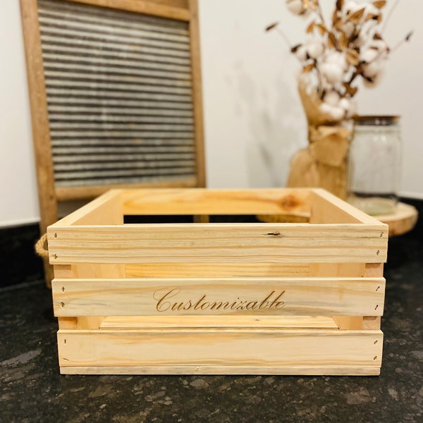 Baby Closet Baby Shower Gift Baby Crate Wooden Crate Rustic Crate - Etsy