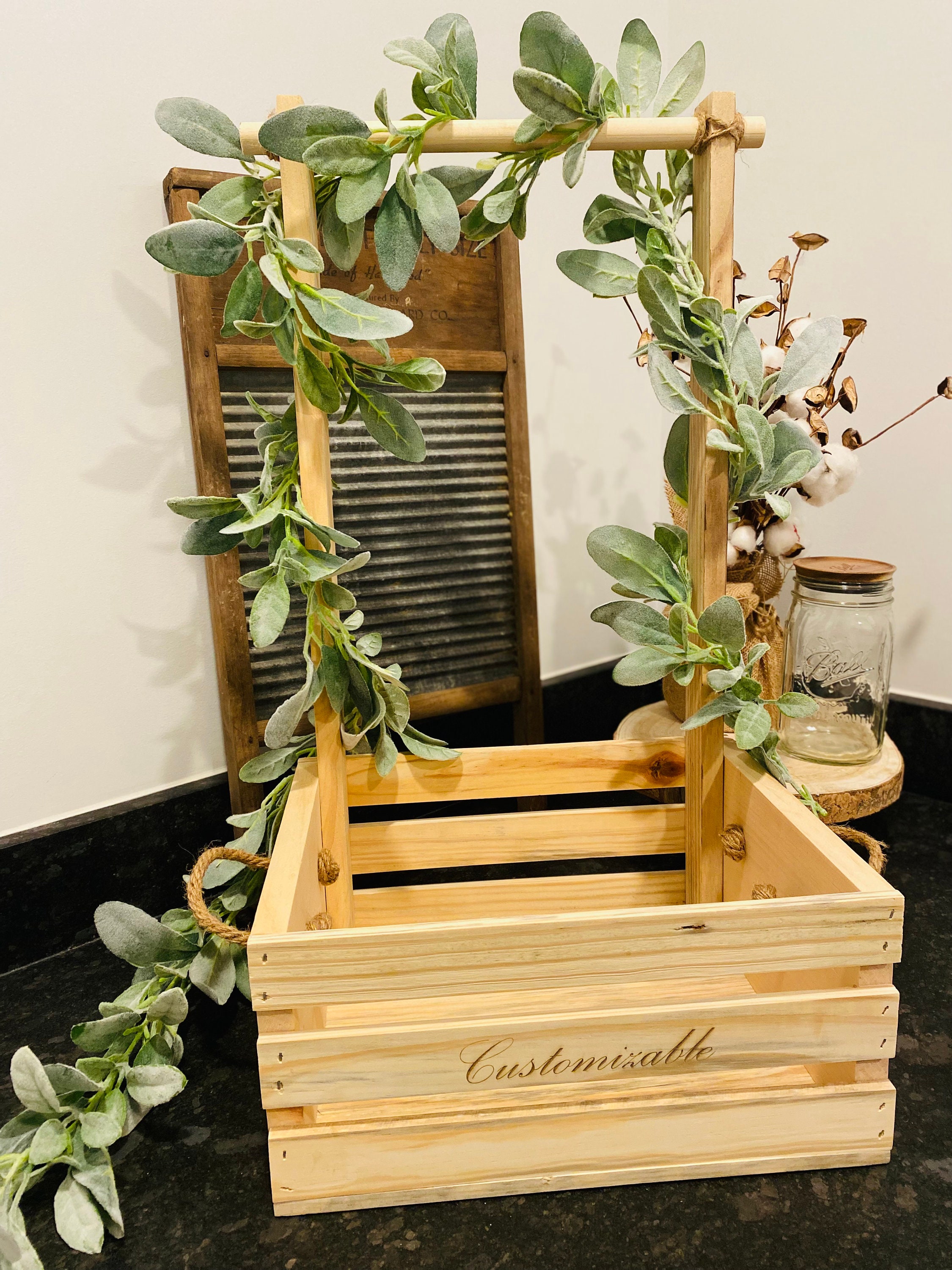 Baby Closet - Baby Shower Gift - Baby Crate - Wooden Crate - Rustic ...