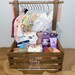 Baby Closet - Baby Shower Gift - Baby Crate - Wooden Crate - Rustic ...