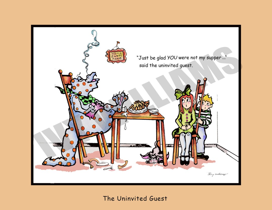 The Uninvited Guest - Etsy