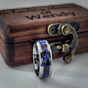 The Celebration of Life Memorial Ring * Birthstone Colors and Cremated ...