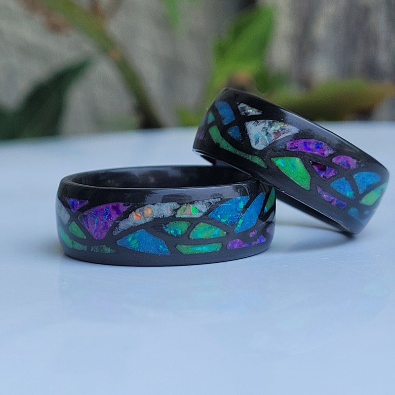 Stained Glass Ring - Etsy