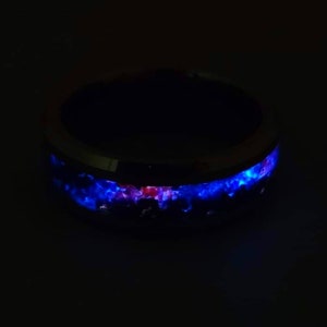 The Venus Ring * Indigo and Blue Ice Opal W/ Purple, Pink, and Blue ...