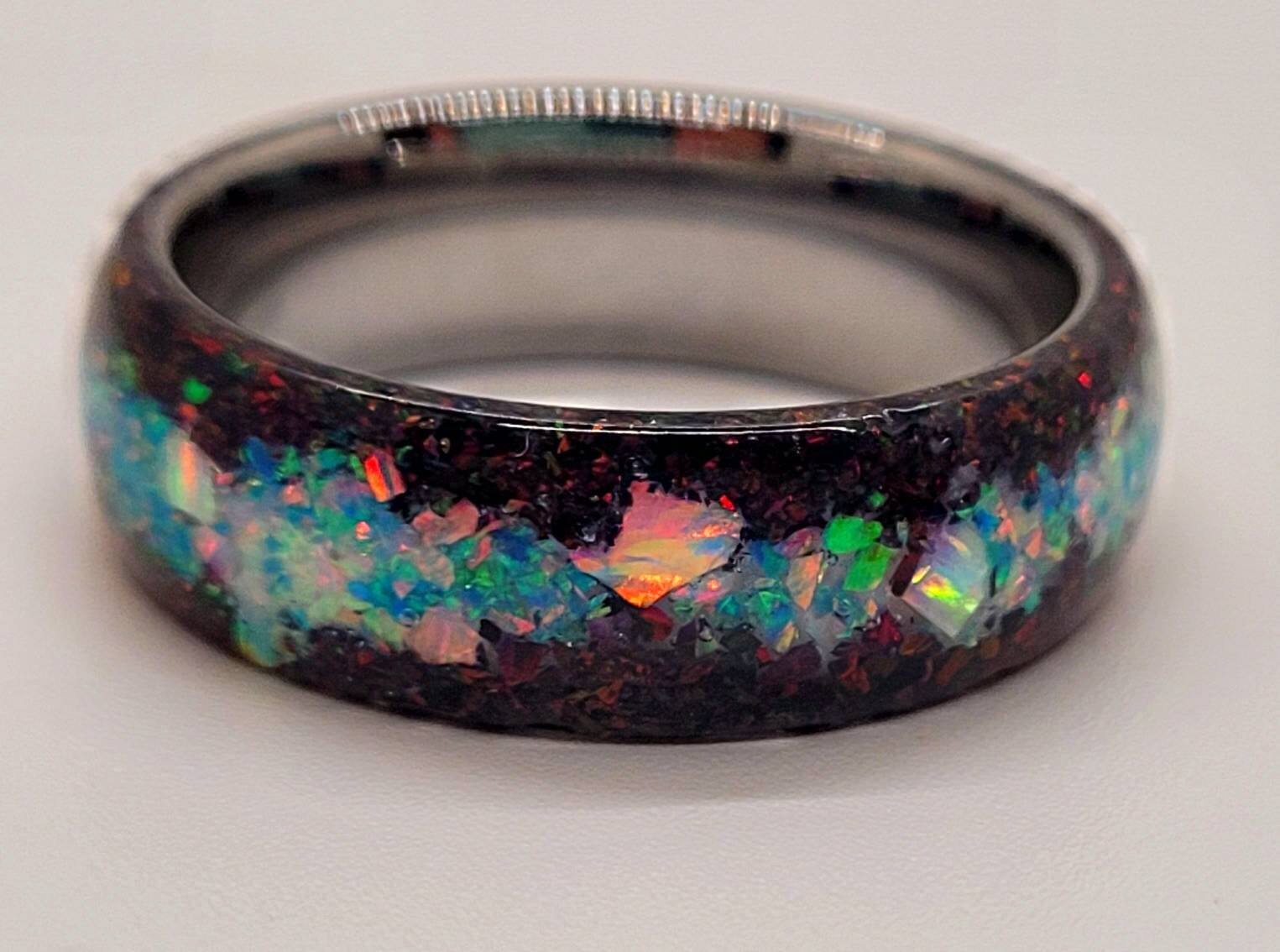 The Zeus Ring Four Beautiful Types of Opal Blue and Green | Etsy