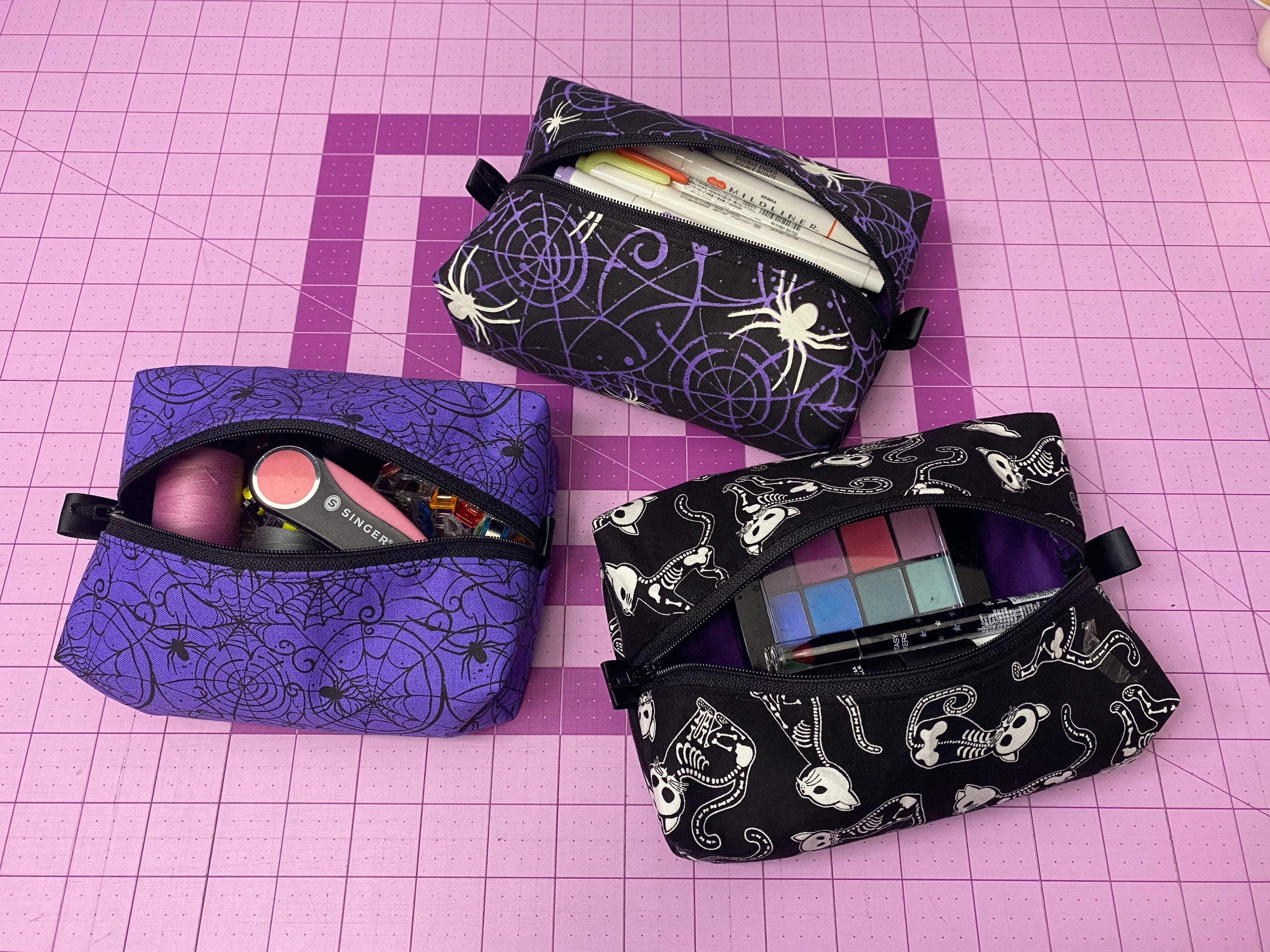 Goth Makeup Bag Pencil Case Sewing Bag Travel Case Zipper | Etsy