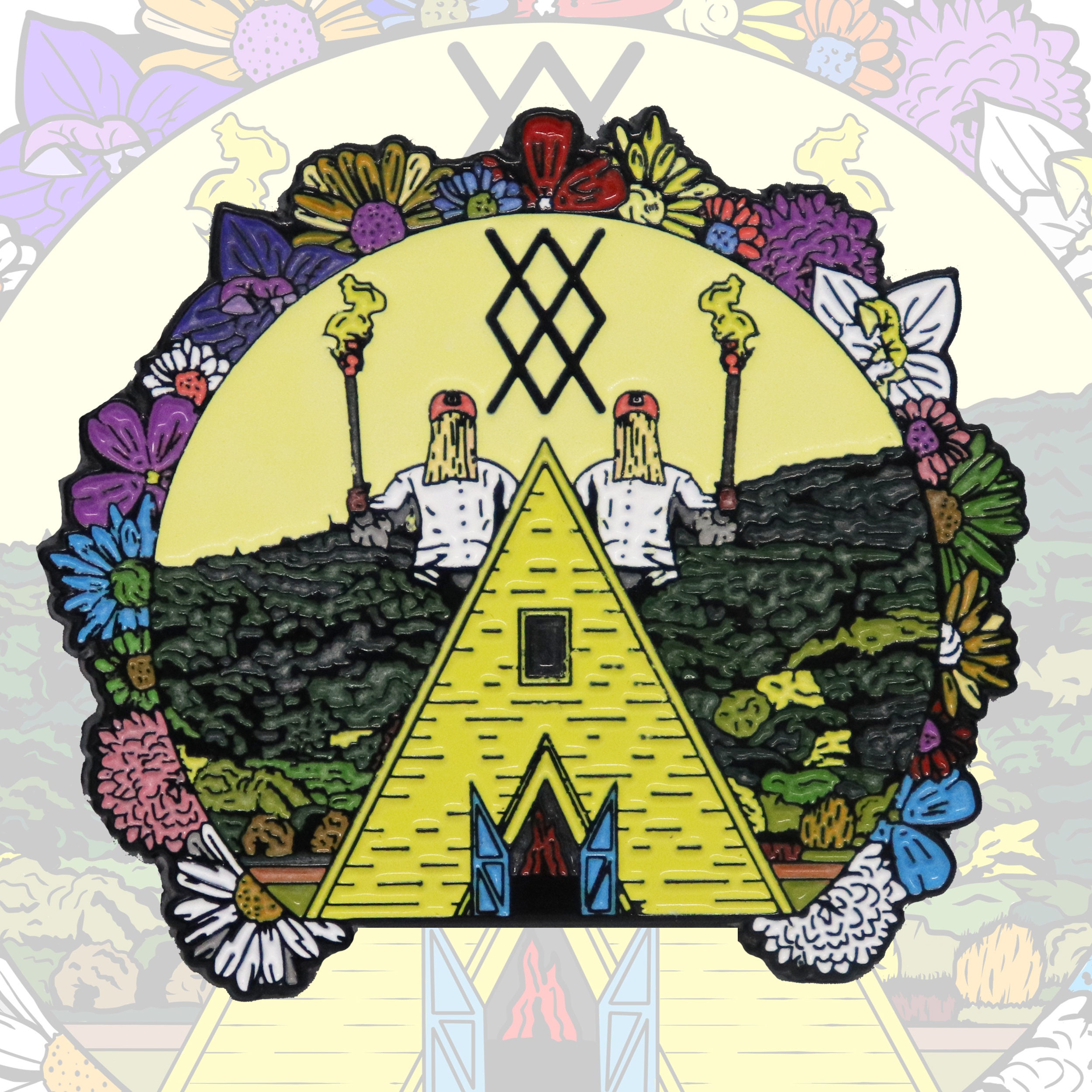 Midsommar Enamel Horror Pin | Etsy