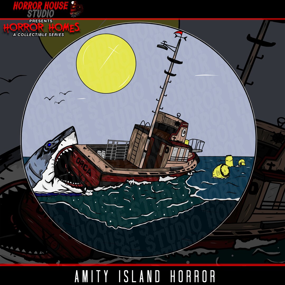 JAWS Horror Enamel Pin - Etsy