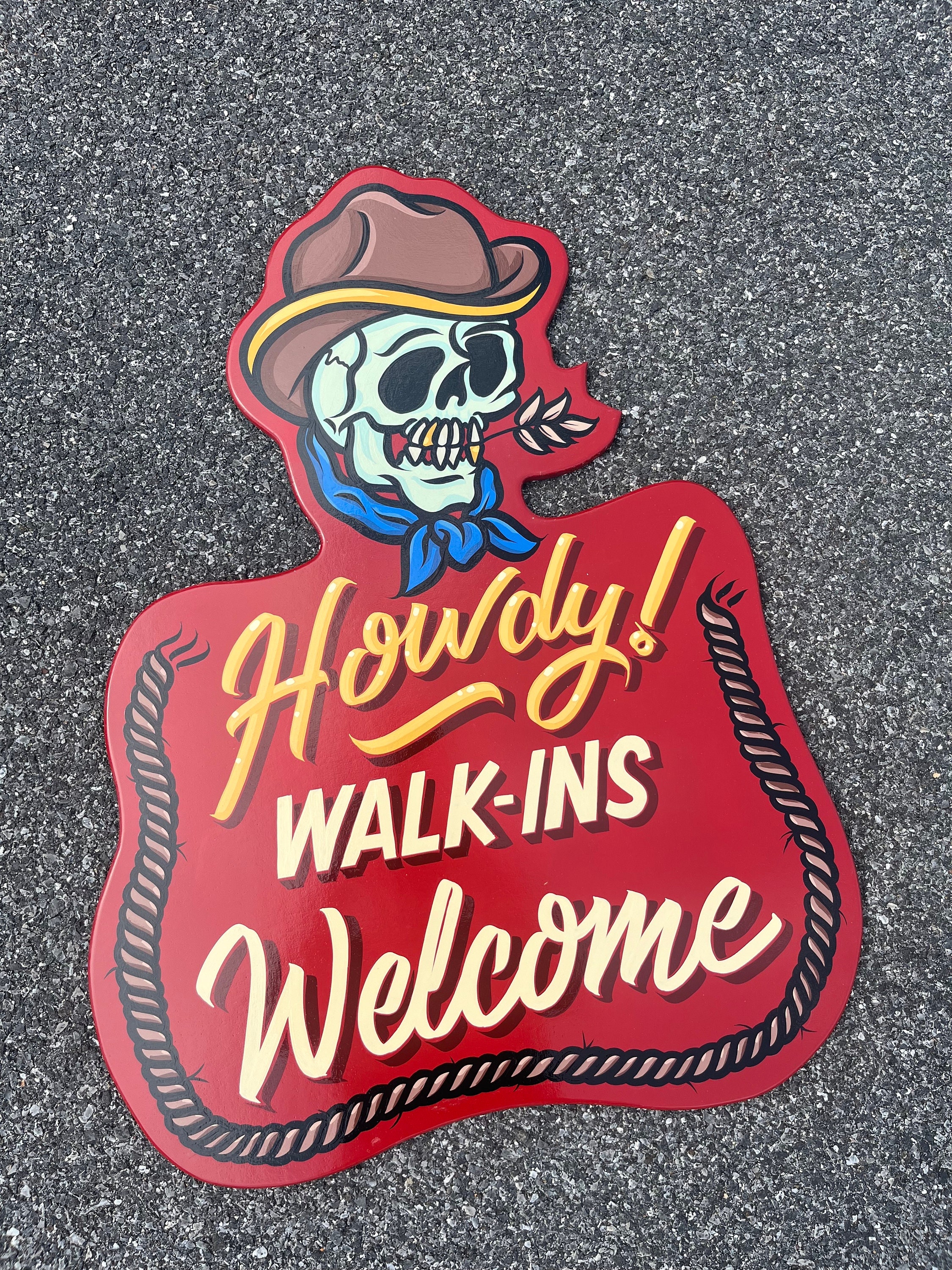 Howdy Walkins Welcome Sign - Etsy