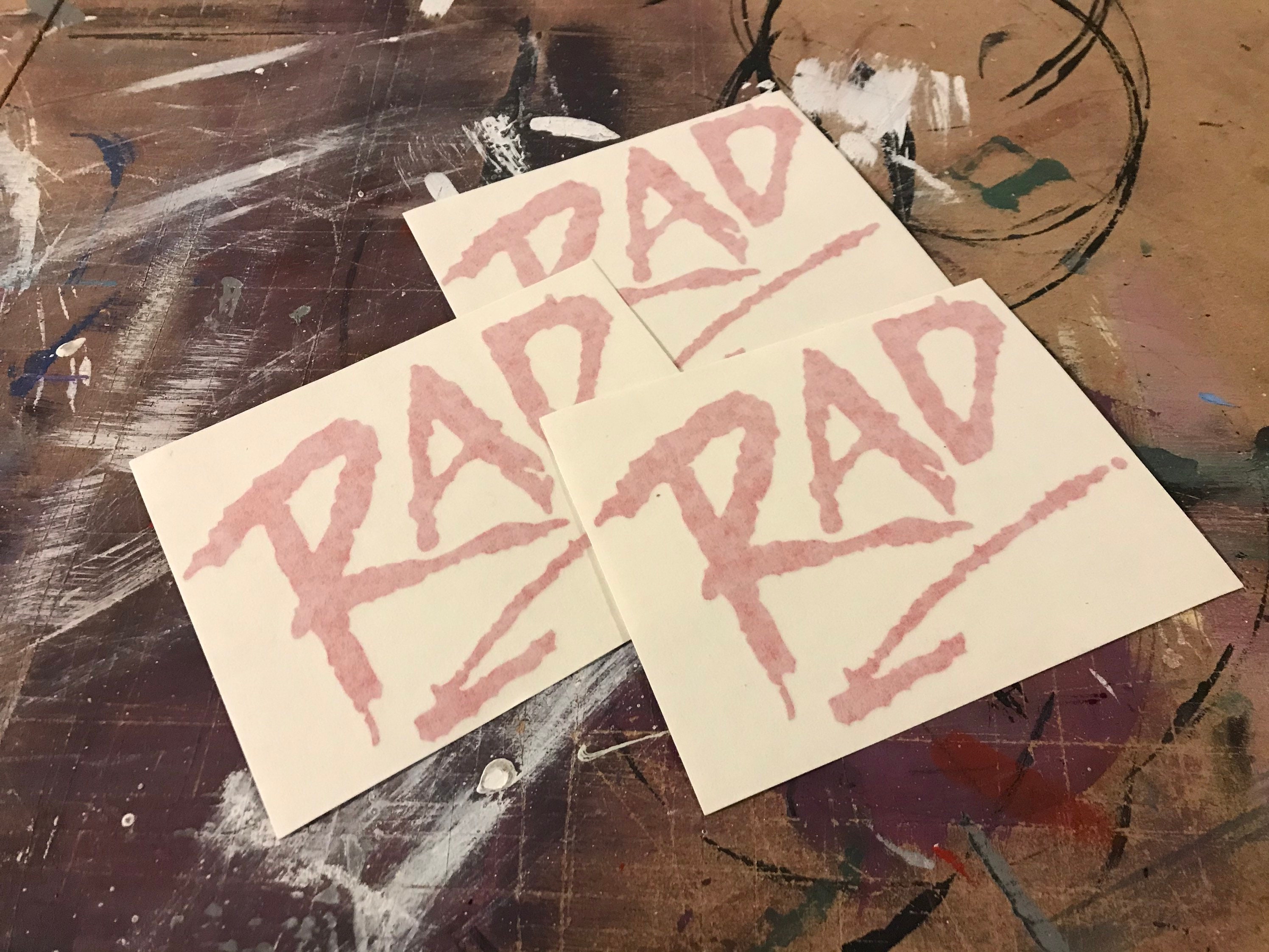 RAD Movie Logo Vinyl Sticker - Etsy Ireland