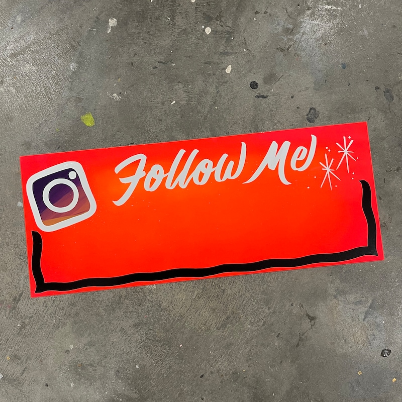 Instagram Sign - Etsy