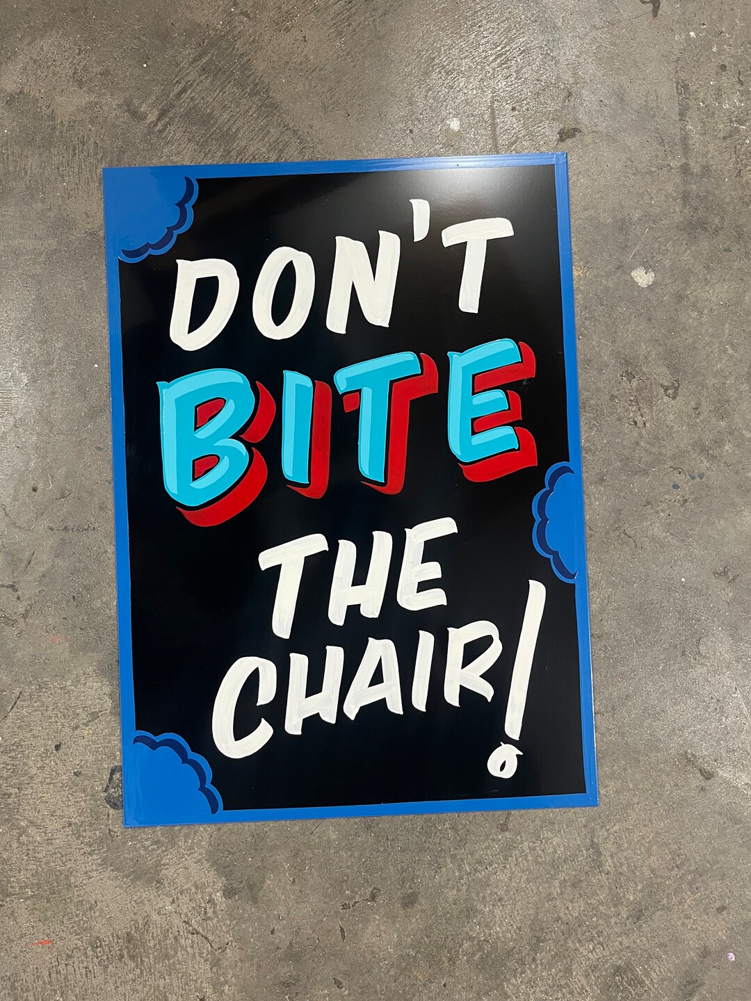 Don't Bite the Chair Sign - Etsy