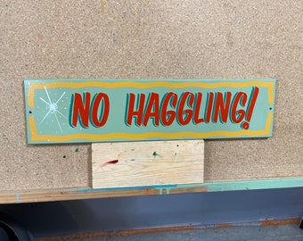 No Haggling Signs - Etsy