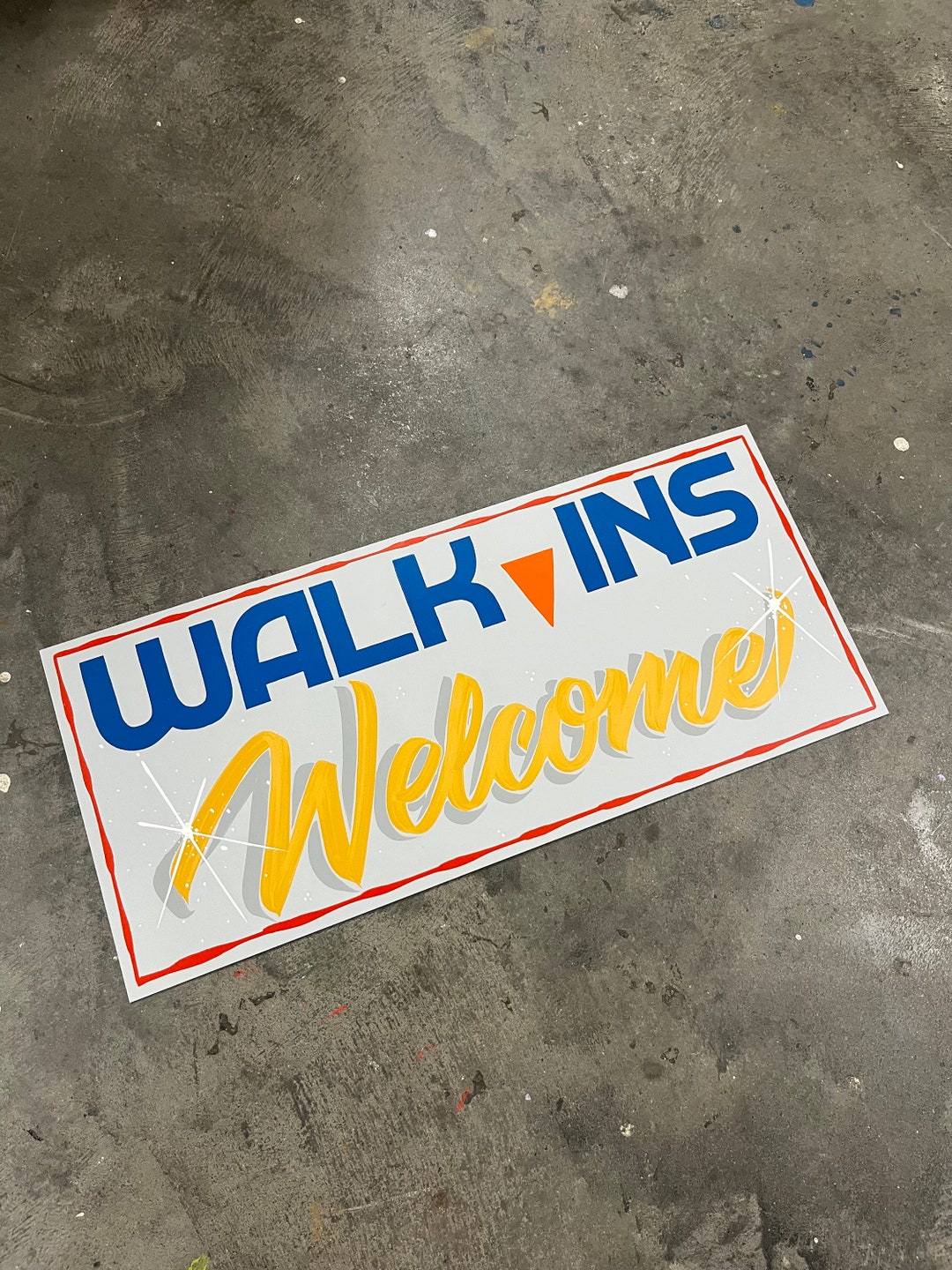 Walk Ins Welcome Sign - Etsy