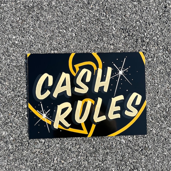 Cash is King Sign - Etsy