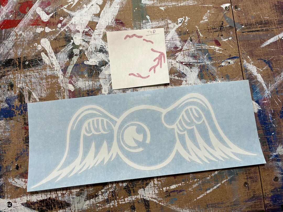 2 Color Flying Eye Vinyl Decal - Etsy