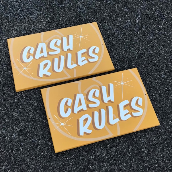 Cash is King Sign - Etsy
