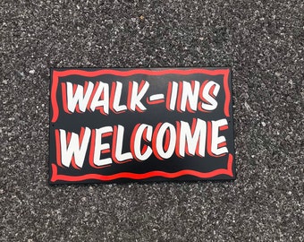 No Walk Ins Sign | Etsy