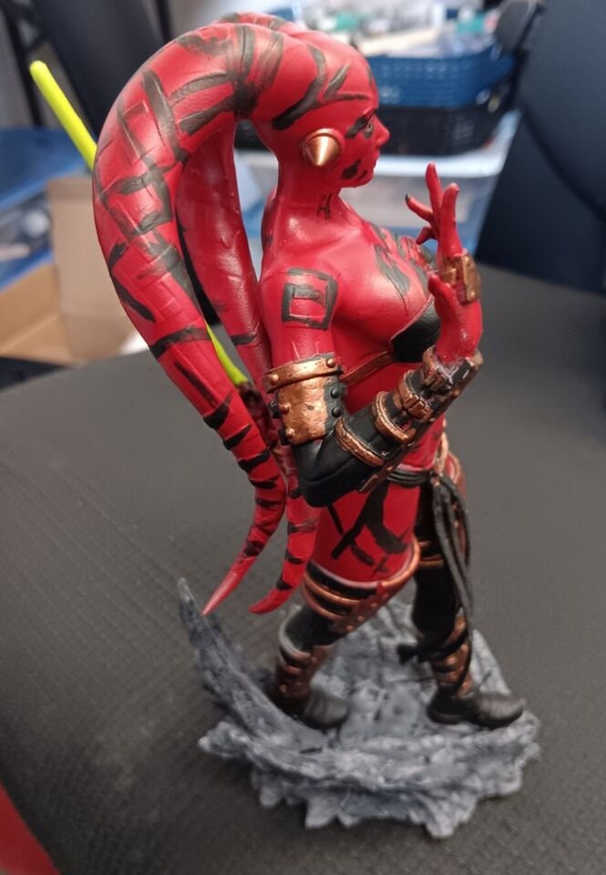 3D Resin Darth Talon 1/8 Scale Custom Statue 9 Tall Rare Base Made of ...