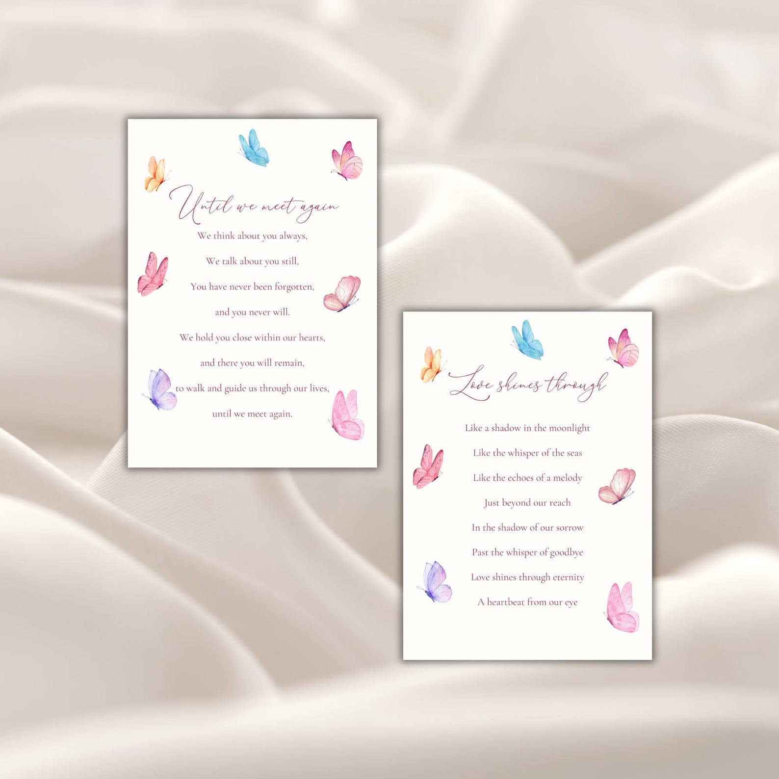 Poem Memorial Butterfly Funeral Poems for Mom Memorial Poem Memorial ...