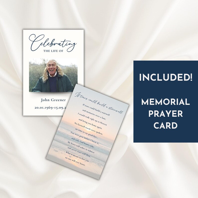 Memorial Funeral Welcome Sign Beach Funeral Poster Photo Collage ...