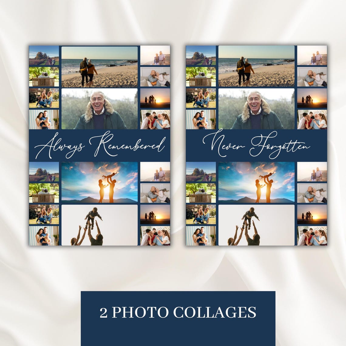 Memorial Funeral Welcome Sign Beach Funeral Poster Photo Collage ...