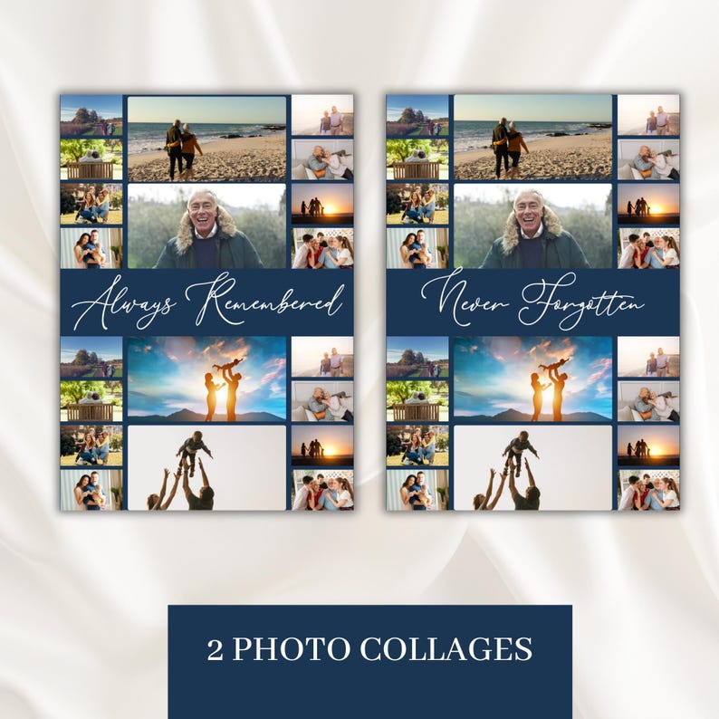 Memorial Funeral Welcome Sign Beach Funeral Poster Photo Collage ...