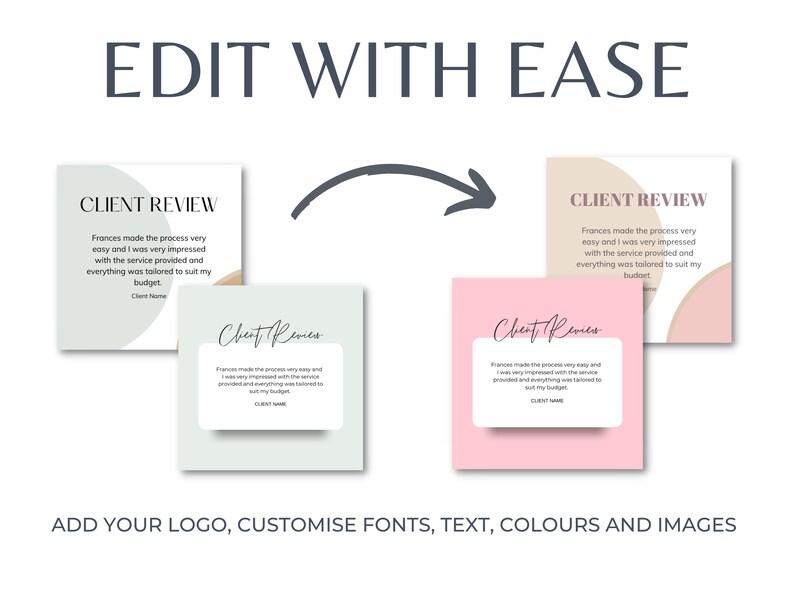 Customers Review Templates Canva Review Canva Template Reviews Social ...