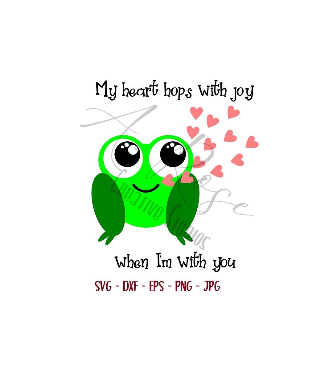 Cute Frog Valentine SVG, Animal Svg Valentine's Day, Valentine's Day ...