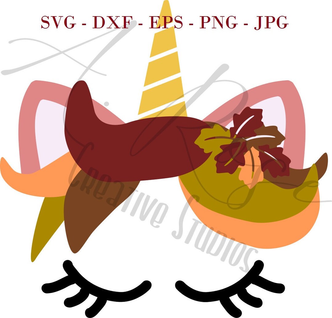 Fall Unicorn Svg, Cute Fall SVG, Cute Unicorn SVG, Fall SVG, Unicorn ...