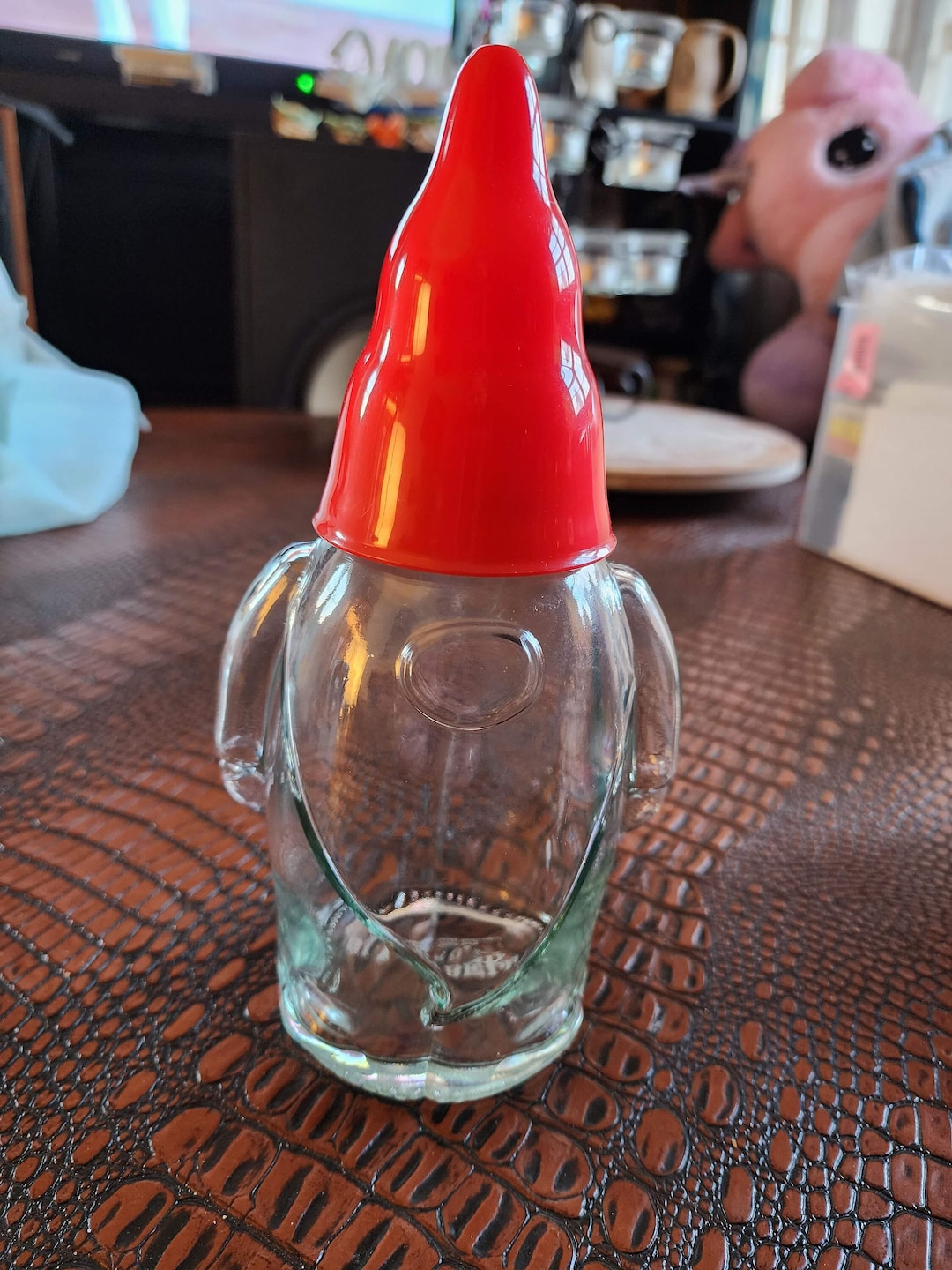 Gnome Glass Bottle Decanter Bar Brewing 19oz Liquor Breweriana Nog ...