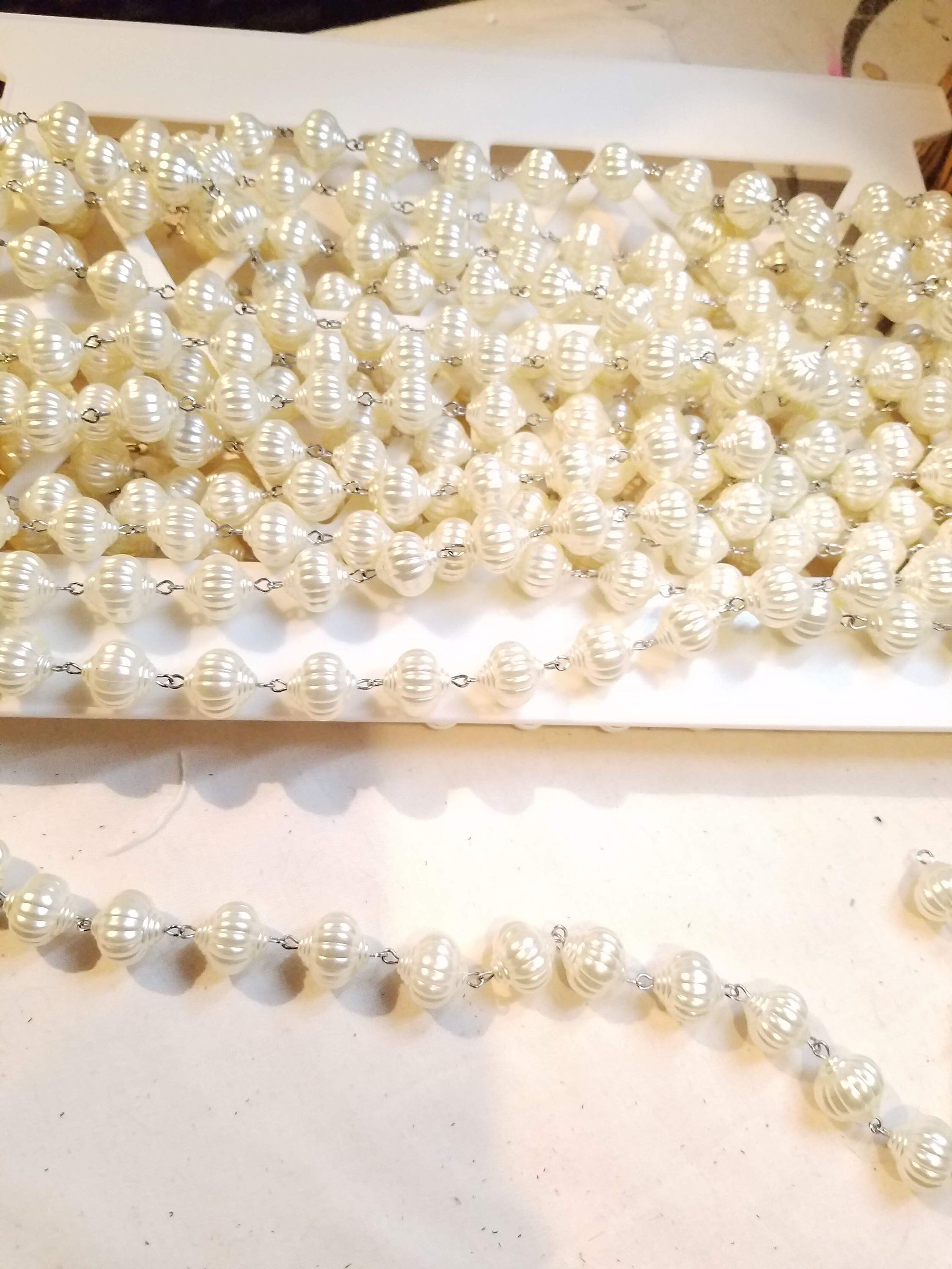 Pearl Bead Chain Trim Sewing Garland Wedding Clearance Priced - Etsy ...
