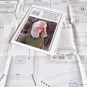 PRINTED PATTERN* Full Fur Bomber Hat Pattern & Video Tutorial - Etsy