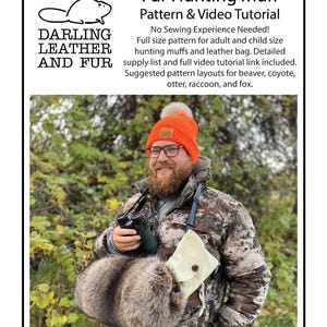 PRINTED PATTERN Fur Hunting Muff Pattern & Video Tutorial - Etsy