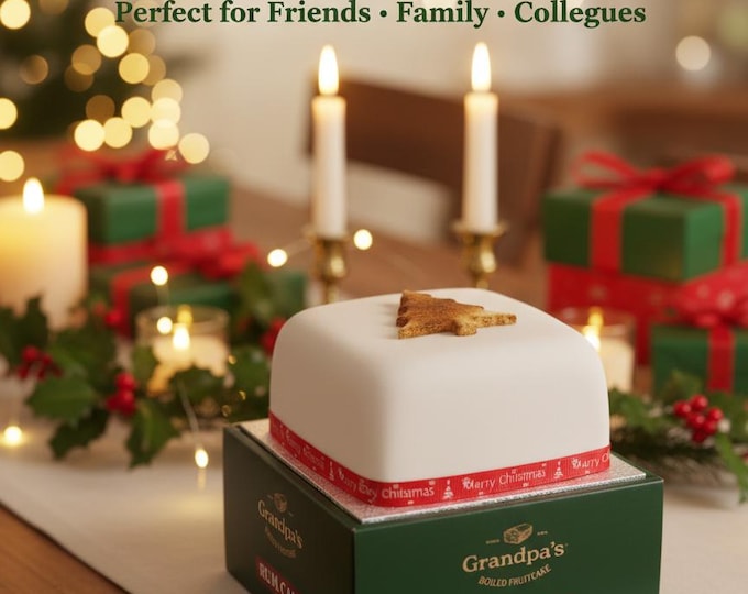 Christmas Cake - Traditional English Christmas Cake - Alcohol Fruit ...
