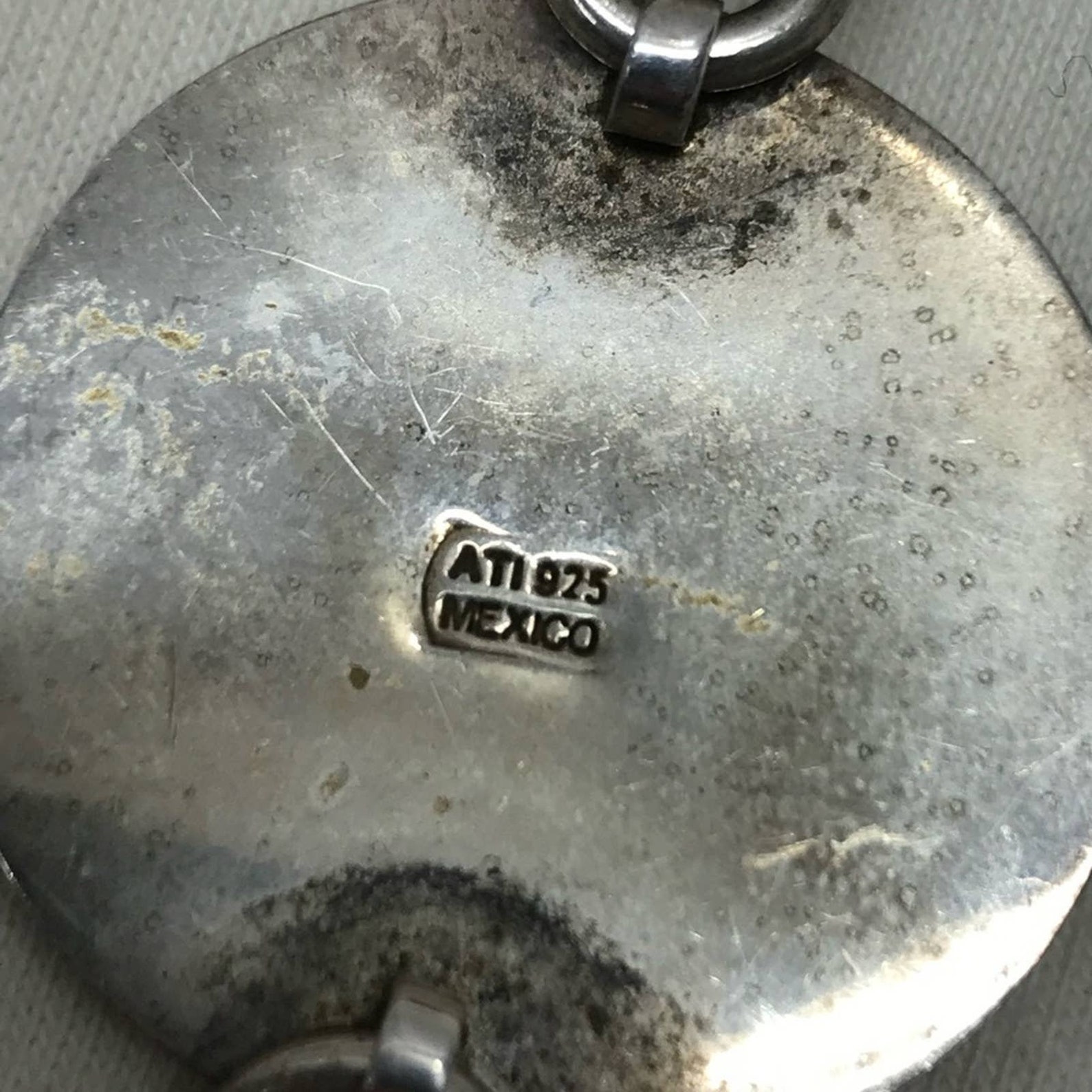 Vintage Taxco Mexico ATI Sterling Silver 925 Circle Panel Toggle ...