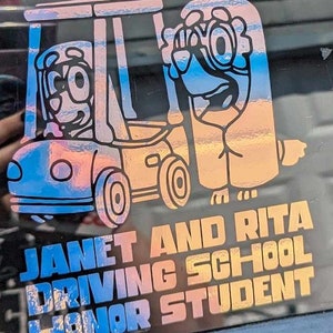 Janet & Rita School of Driving Honor Student SVG - Etsy