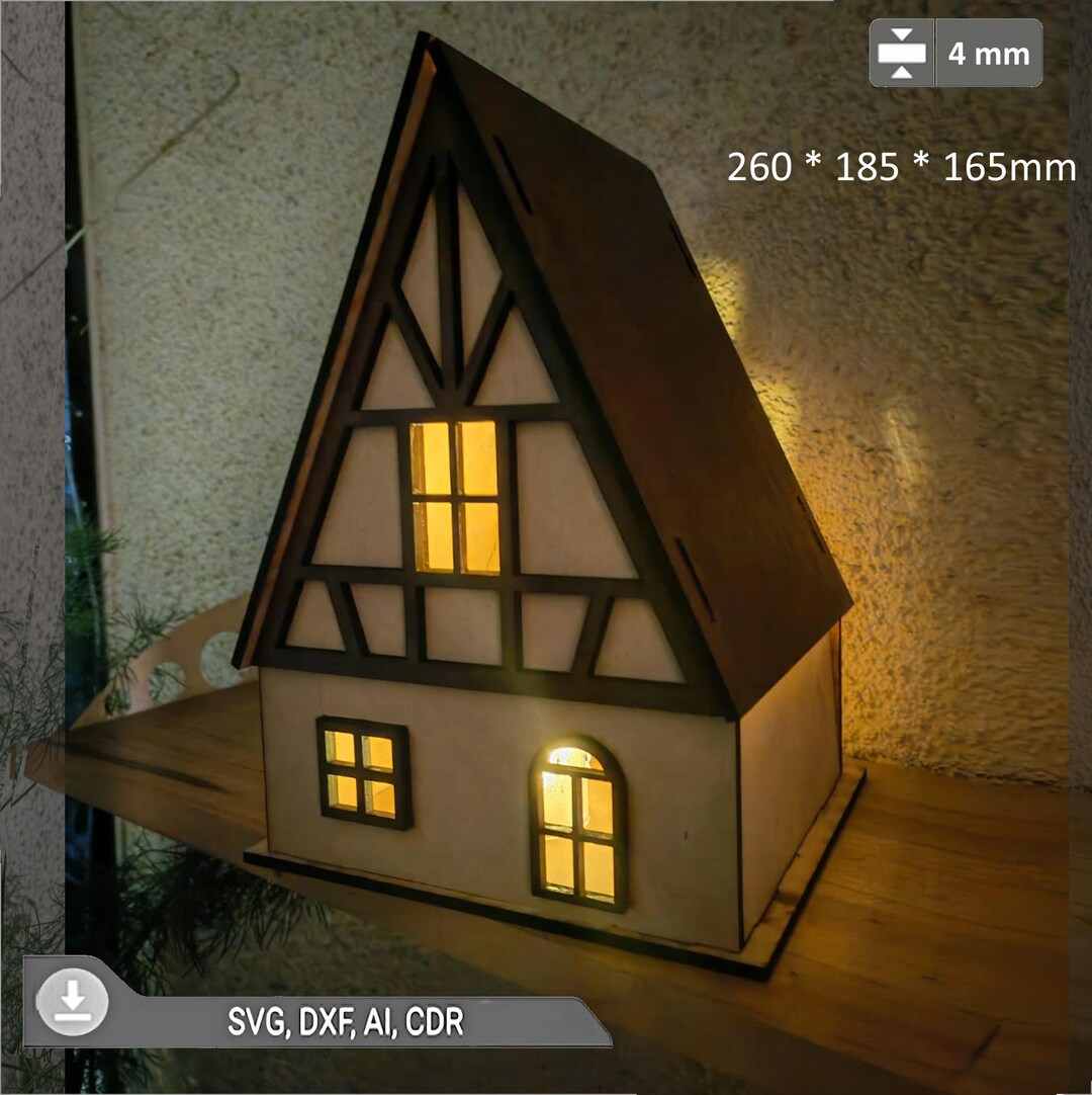 Laser Cut Wooden Light House: 3D Plywood Project (digital Download) - Etsy