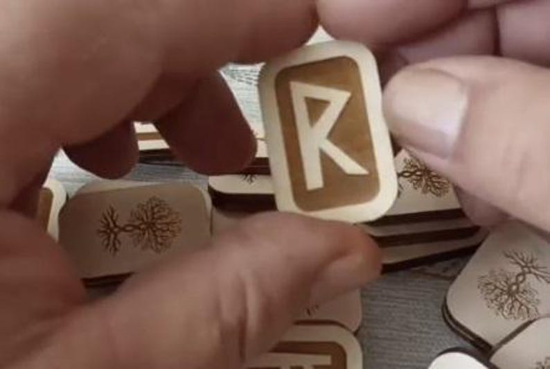 Laser Cut Wooden Runes Set: Elder Futhark, Engraving Files (digital ...