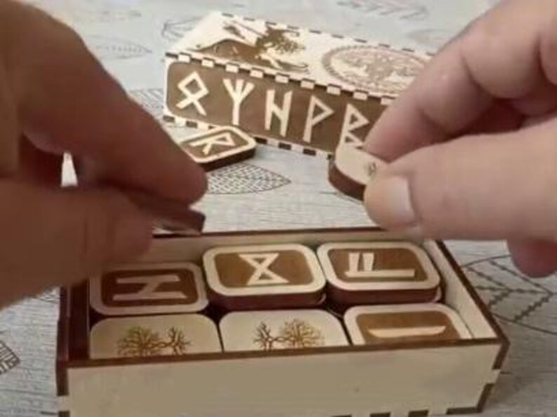 Laser Cut Wooden Runes Set: Elder Futhark, Engraving Files (digital ...