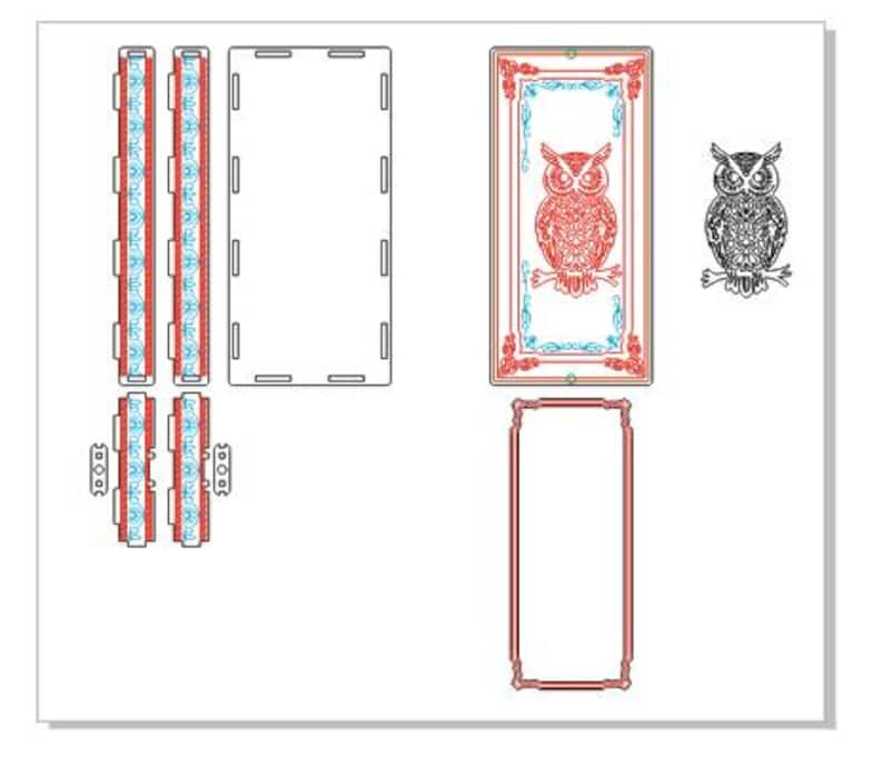 Laser Cut Money Gift Box SVG Template: Owl Design (3mm) - Etsy