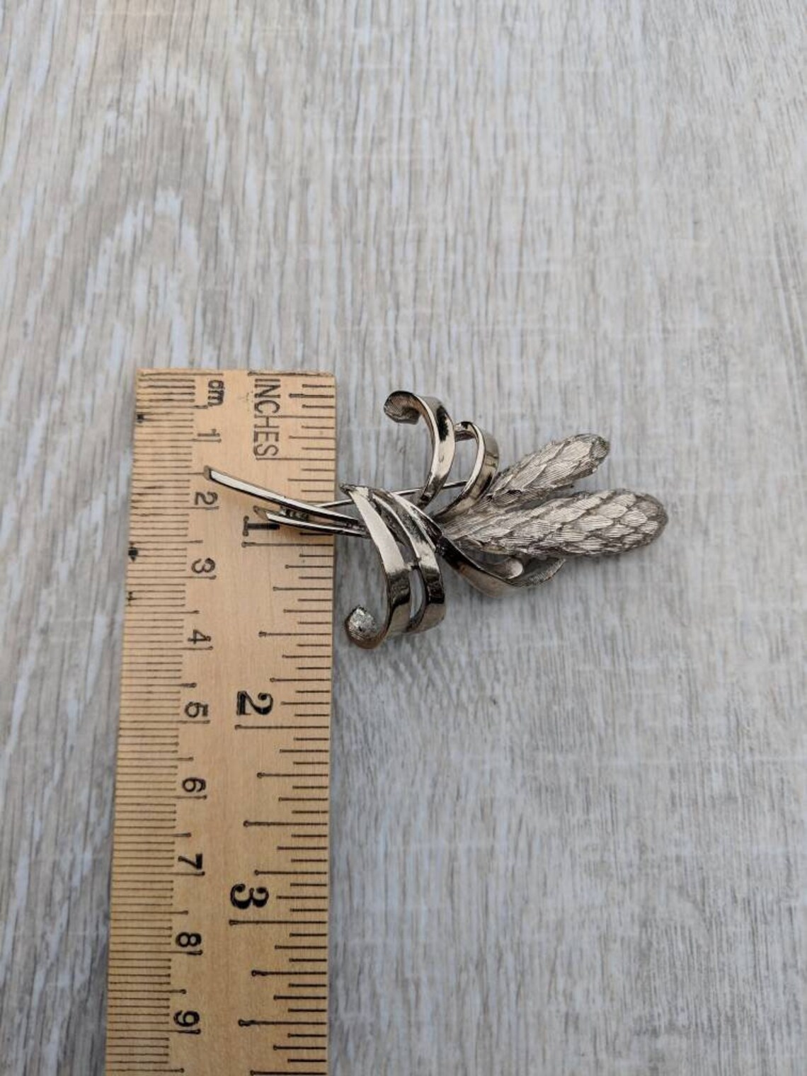 Pastelli Matte and Glossy Finish Silver Tone Hyacinth Brooch | Etsy