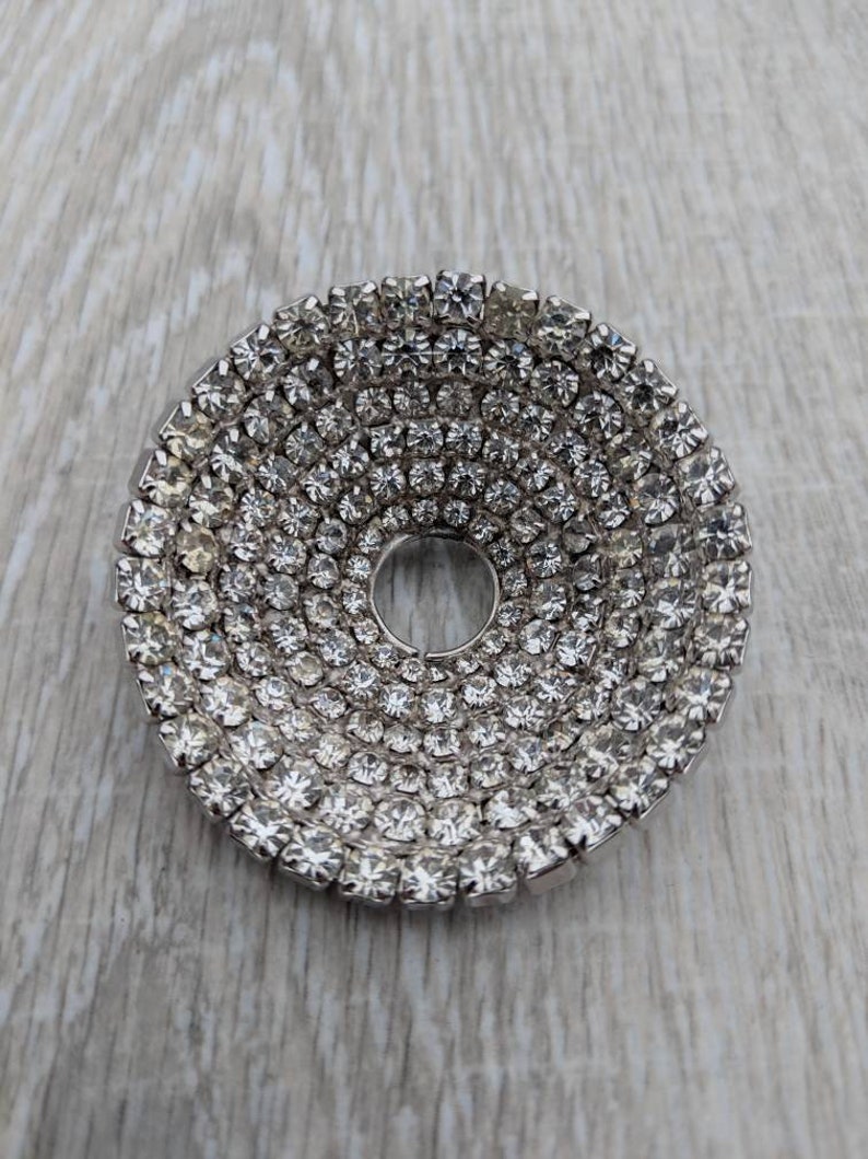 Dazzling Concave Bowl-shaped Clear Rhinestone Statement - Etsy