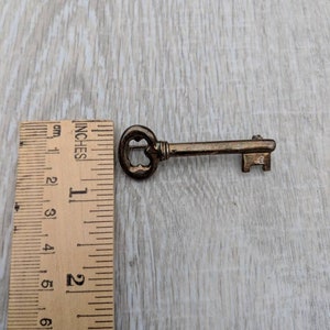 Mexico Sterling Silver Skeleton Key Brooch - Etsy
