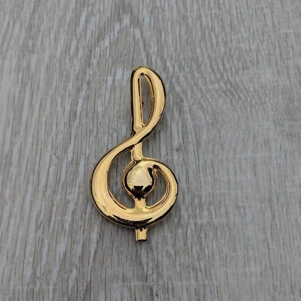 Treble Clef Pin - Etsy