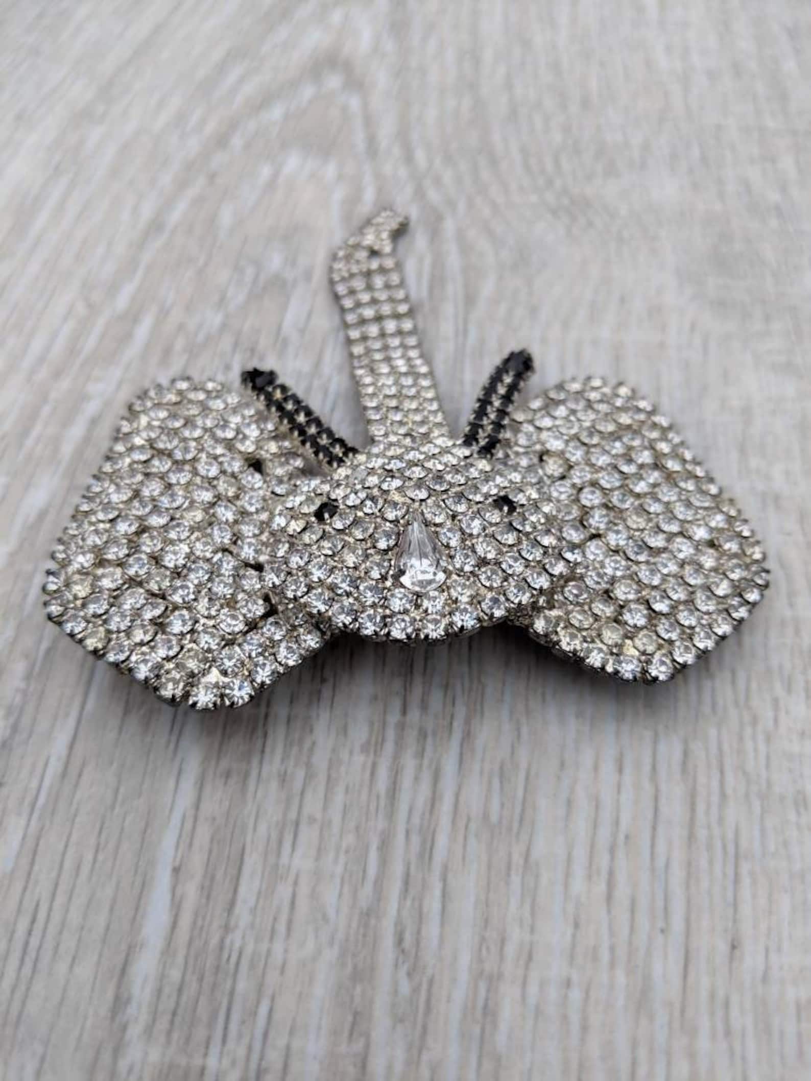 Giant Rhinestone Elephant Statement Brooch With Articulated - Etsy