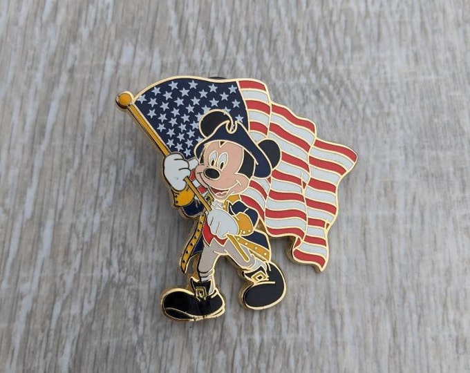 Retired Colonial Mickey Mouse in a Tricorne Hat and Carrying an ...
